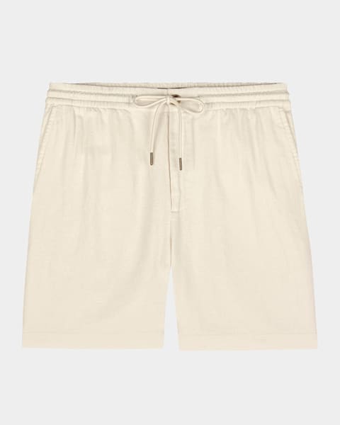 Brioni Men's Linen Drawstring Shorts | Neiman Marcus