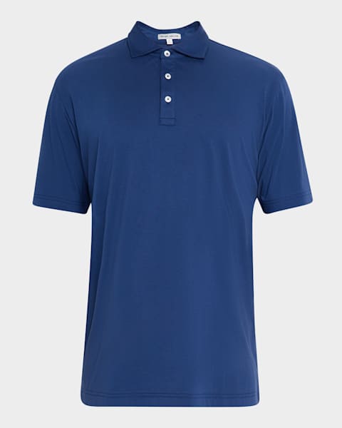 Peter Millar Men's Maze Performance Jersey Polo Shirt | Neiman Marcus
