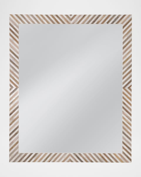 Global Views Wood and Bone Wall Mirror - 48" | Neiman Marcus