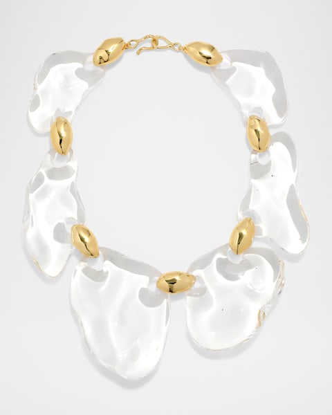 Alexis Bittar Pansy Lucite Vine Collar | Neiman Marcus