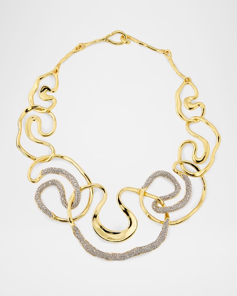 Alexis Bittar Molten Gold Intertwined Snake Chain Necklace | Neiman Marcus