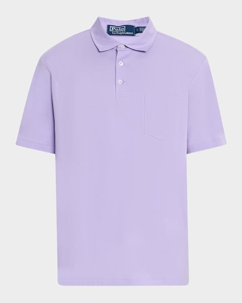 Ralph Lauren Purple Label Men's Mercerized Pique Polo Shirt | Neiman Marcus