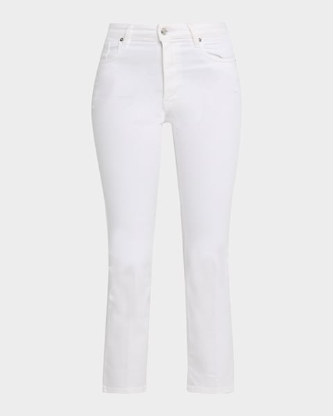 FRAME Le Jane Crop Raw After Jeans | Neiman Marcus