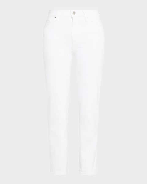 FRAME Le High Straight Corkscrew Hem Jeans | Neiman Marcus