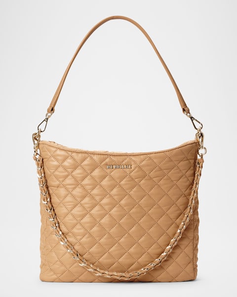 STAUD Perry Nylon Hobo Bag | Neiman Marcus