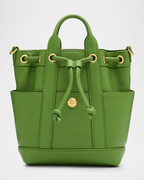Veronica Beard Goody Drawstring Canvas Crossbody Bag | Neiman Marcus