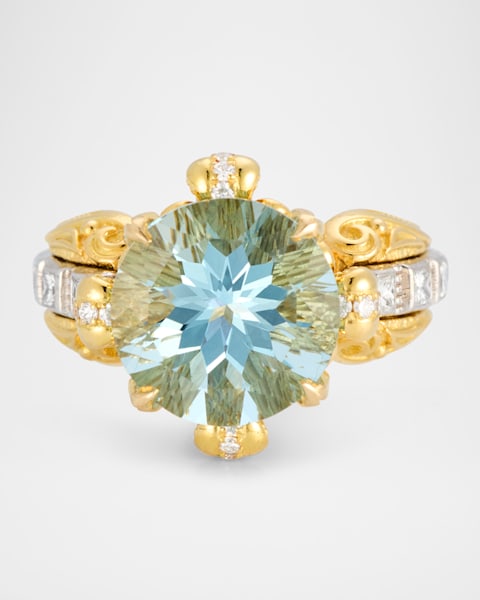 Konstantino Gen K 2 Sterling Silver and 18K Gold Mother-of-Pearl/Rock ...