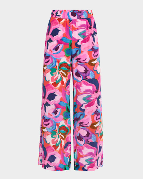 Johnny Was Frankie Wide-Leg Silk Easy Pants | Neiman Marcus Johnny Was Frankie Wide-Leg Silk Easy Pants | Neiman Marcus