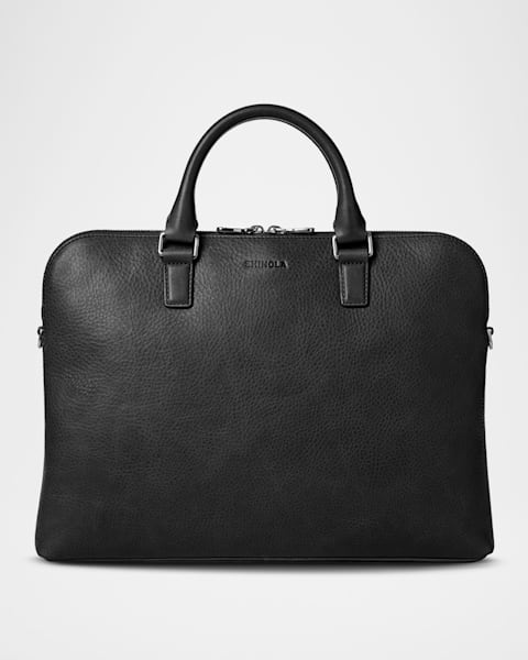 Shinola Men's Navigator Leather Laptop Briefcase | Neiman Marcus