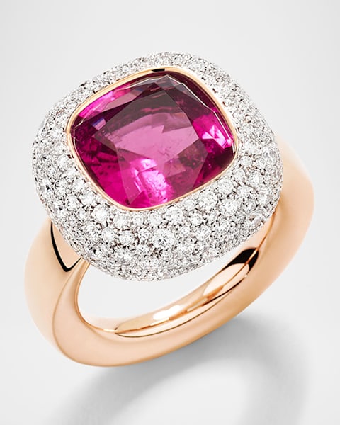 Pomellato Iconica 18K Rose Gold Diamond Ring | Neiman Marcus