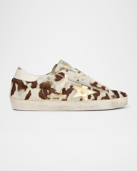 Golden Goose Mid Star Leather Wing-Tip Sneakers | Neiman Marcus