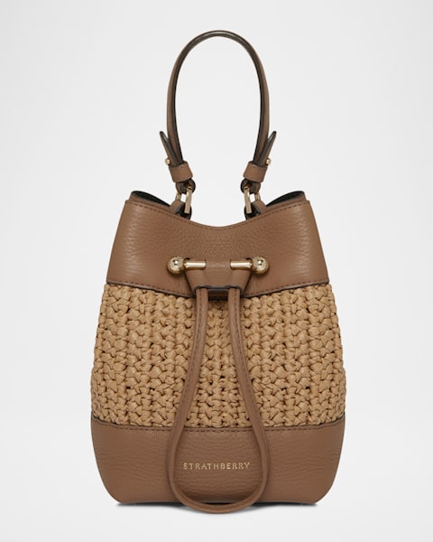 STRATHBERRY Lana Osette Drawstring Leather Crossbody Bag | Neiman Marcus