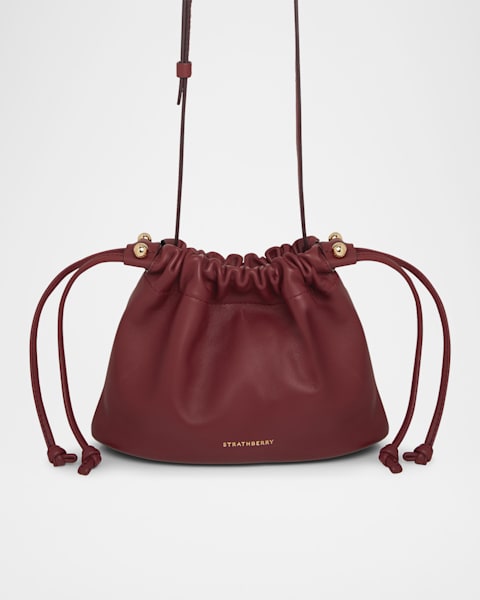 STRATHBERRY Osette Drawstring Leather Crossbody Bag | Neiman Marcus