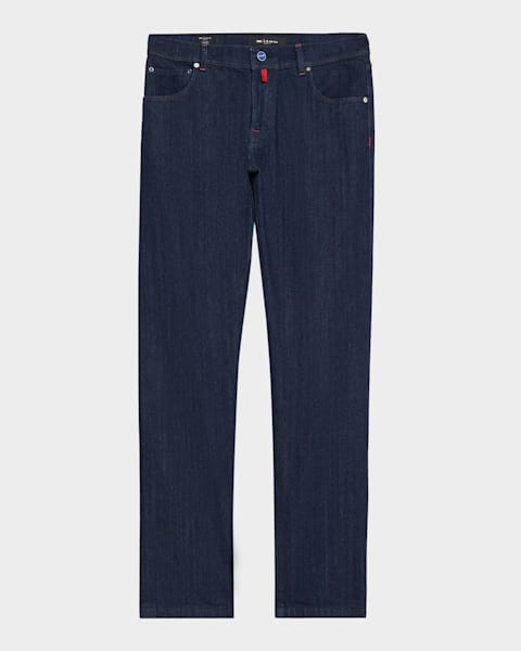 Kiton Men's 5-Pocket Straight-Leg Jeans | Neiman Marcus