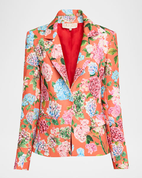 Alix of Bohemia Hudson Hydrangea Print Jacket | Neiman Marcus