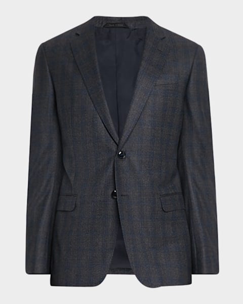 Giorgio Armani Men's Micro-Pattern Wool Suit | Neiman Marcus