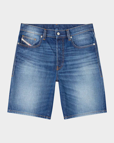 Diesel Men's Denim and Lace Drawstring Shorts | Neiman Marcus