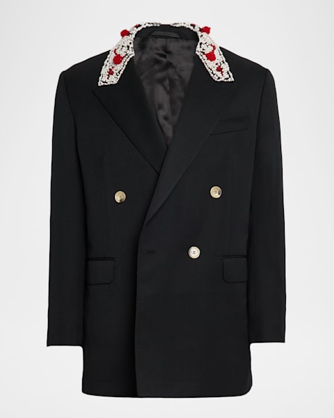 Givenchy Men's Logo Varsity Jacket | Neiman Marcus