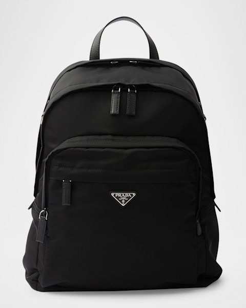 Prada Men's Re-Nylon and Saffiano Leather Backpack | Neiman Marcus
