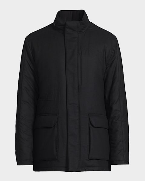 wool utility jacket men's