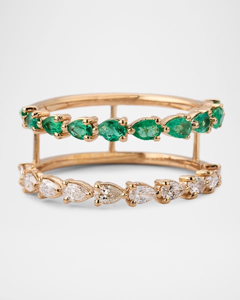 Armenta Diamond and Garnet Scroll Stack Band | Neiman Marcus