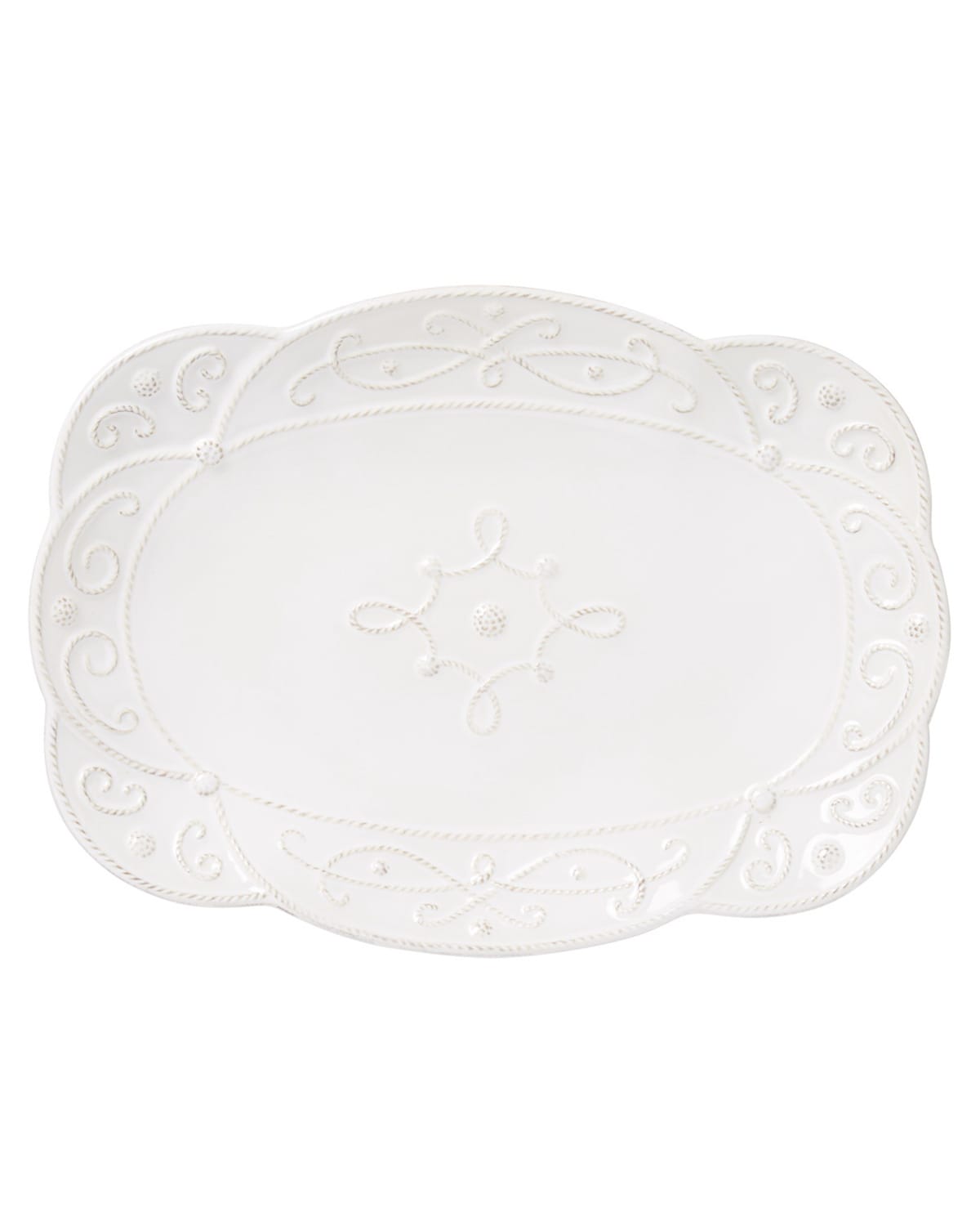 Juliska Country Estate Petal Pink 15" Oval Platter | Neiman Marcus