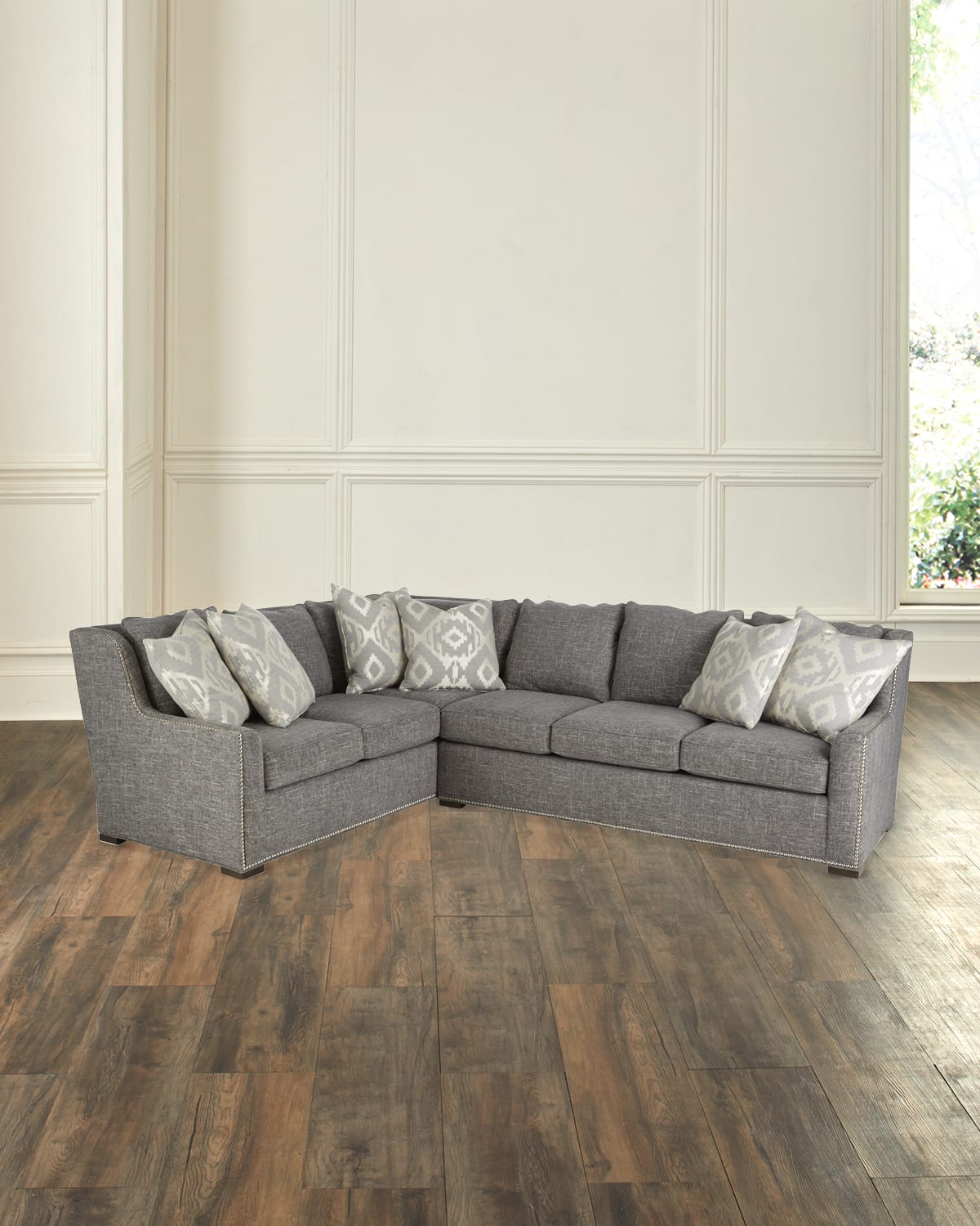 Massoud Bridget Right-Arm Sectional Sofa | Neiman Marcus