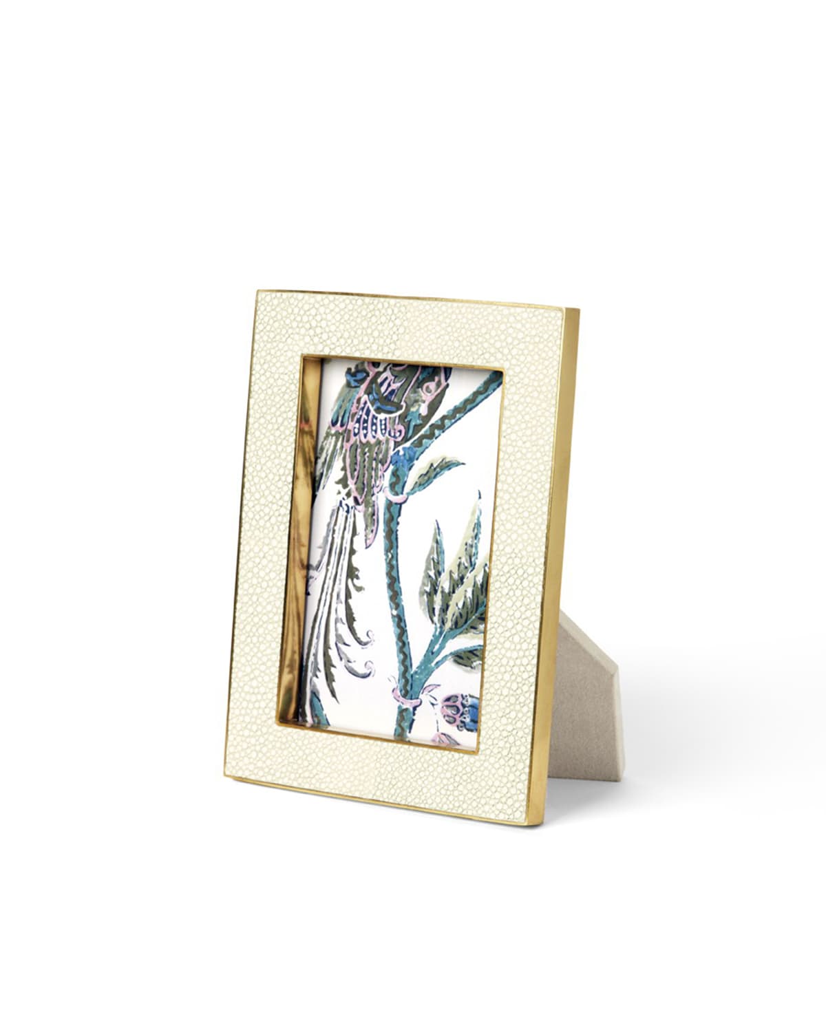 AERIN Classic Chocolate Faux-Shagreen Picture Frame, 4" x 6" | Neiman ...