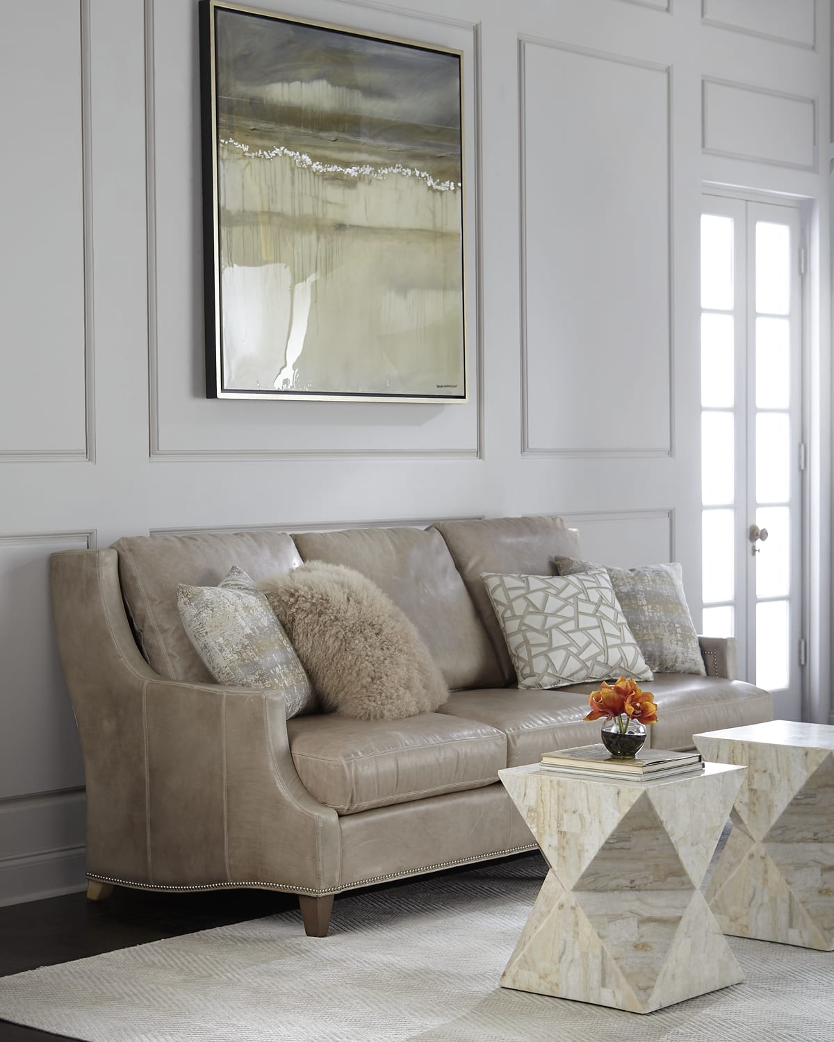 Massoud Besen Sofa | Neiman Marcus