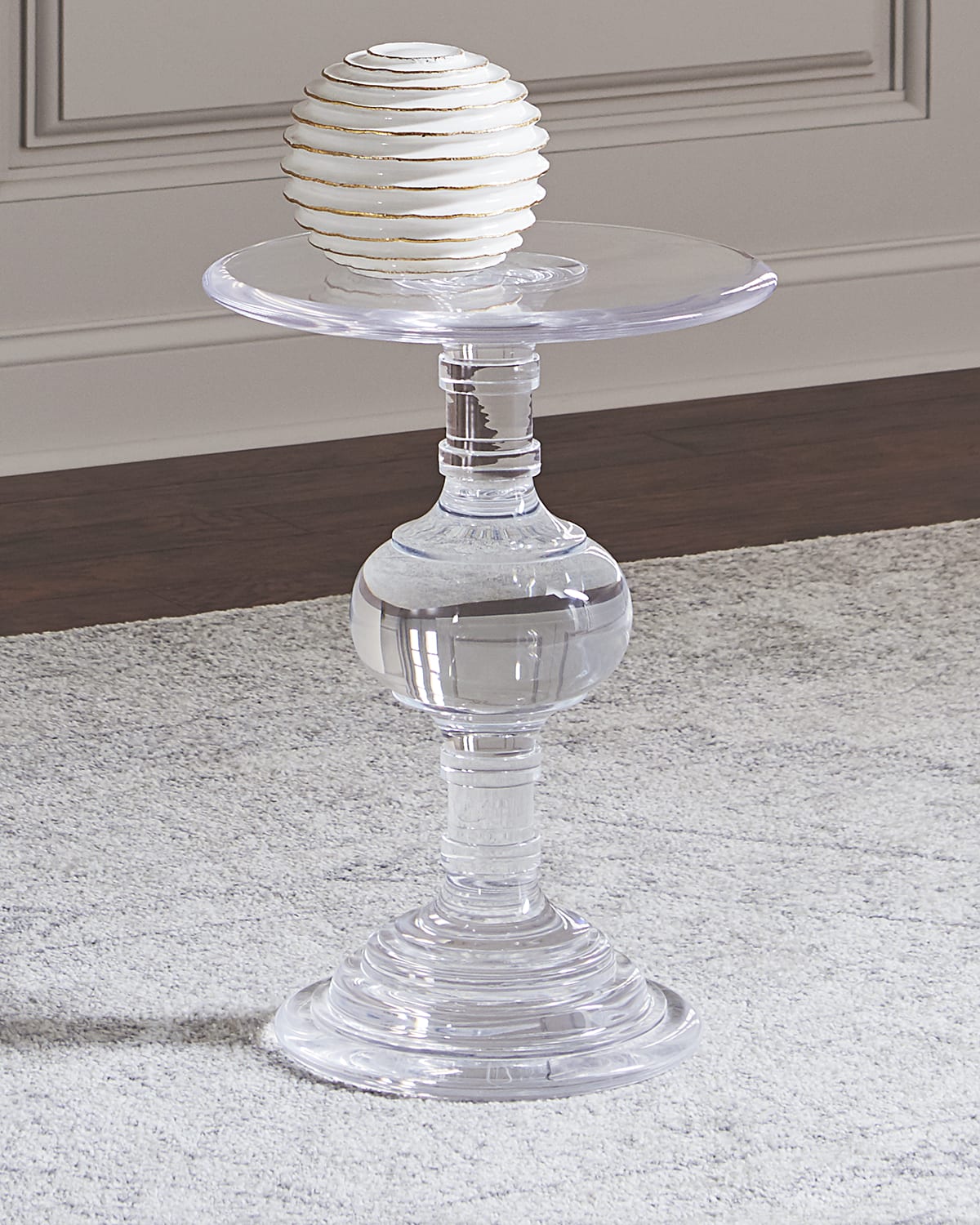 Interlude Home Lisette Acrylic Round Side Table | Neiman Marcus