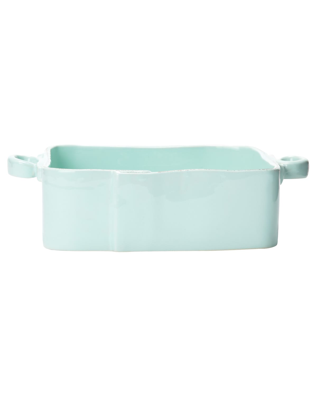 Vietri Lastra Handled Square Platter, Aqua | Neiman Marcus
