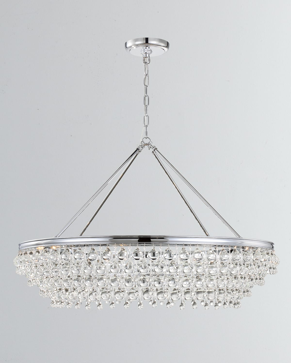 Crystorama Calypso 6-Light Crystal Teardrop Chandelier | Neiman Marcus