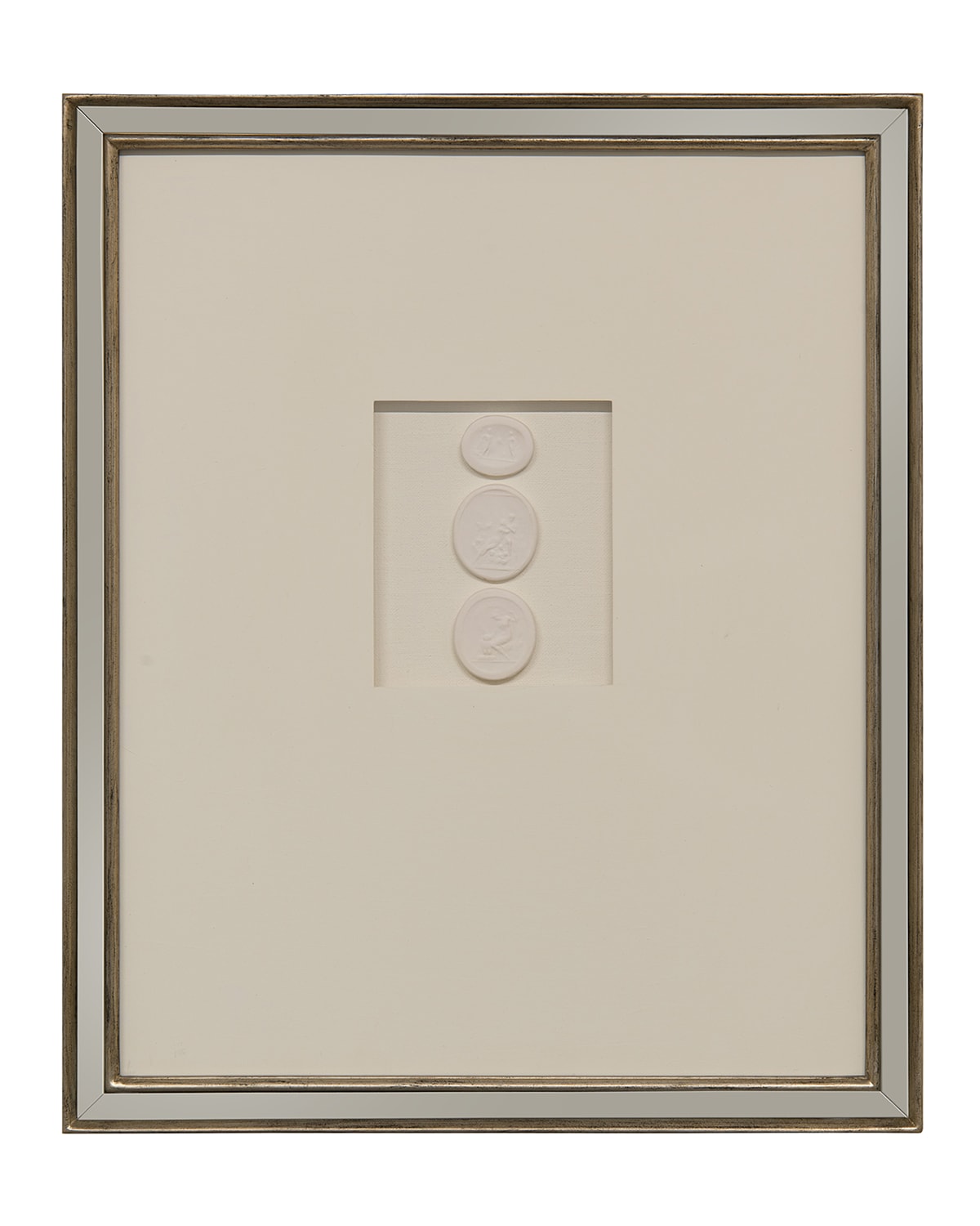 John-Richard Collection "Intaglio VII" Ivory Wall Decor | Neiman Marcus