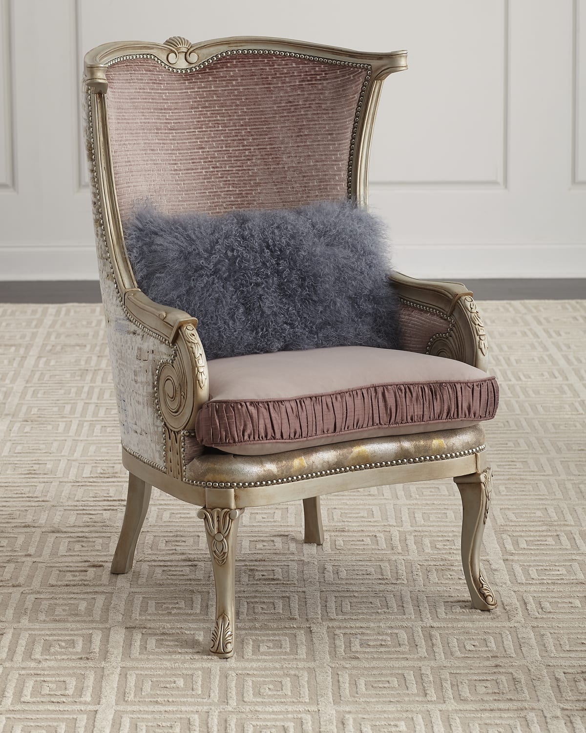 Massoud Aurelia Wing Chair | Neiman Marcus