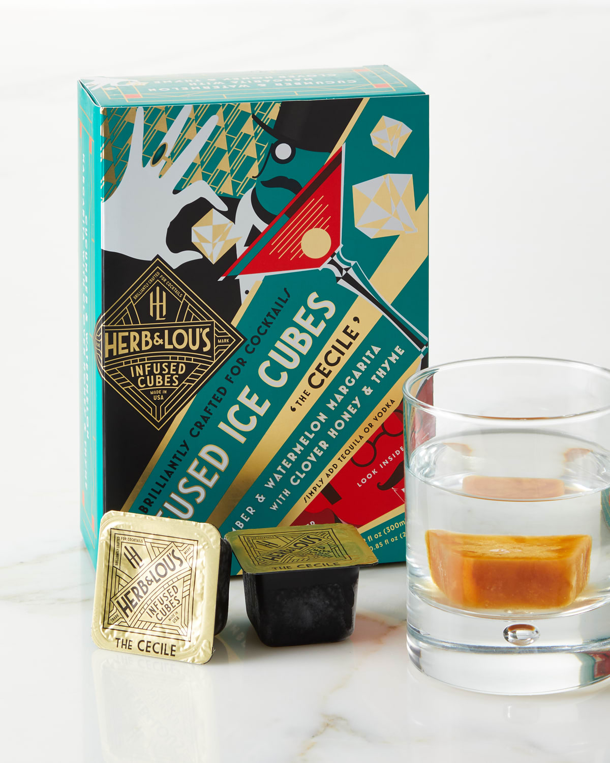 Herb & Lou's Infused Cubes The Clyde Infused Ice Cubes | Neiman Marcus