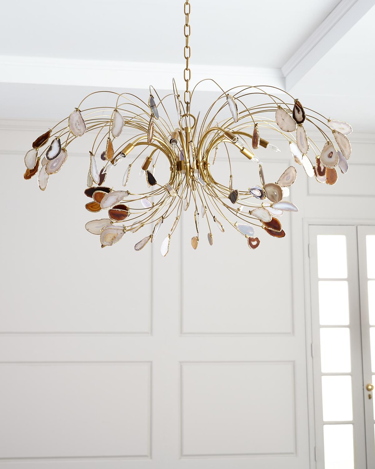 John-Richard Collection Hans 23-Light Brass Chandelier | Neiman Marcus
