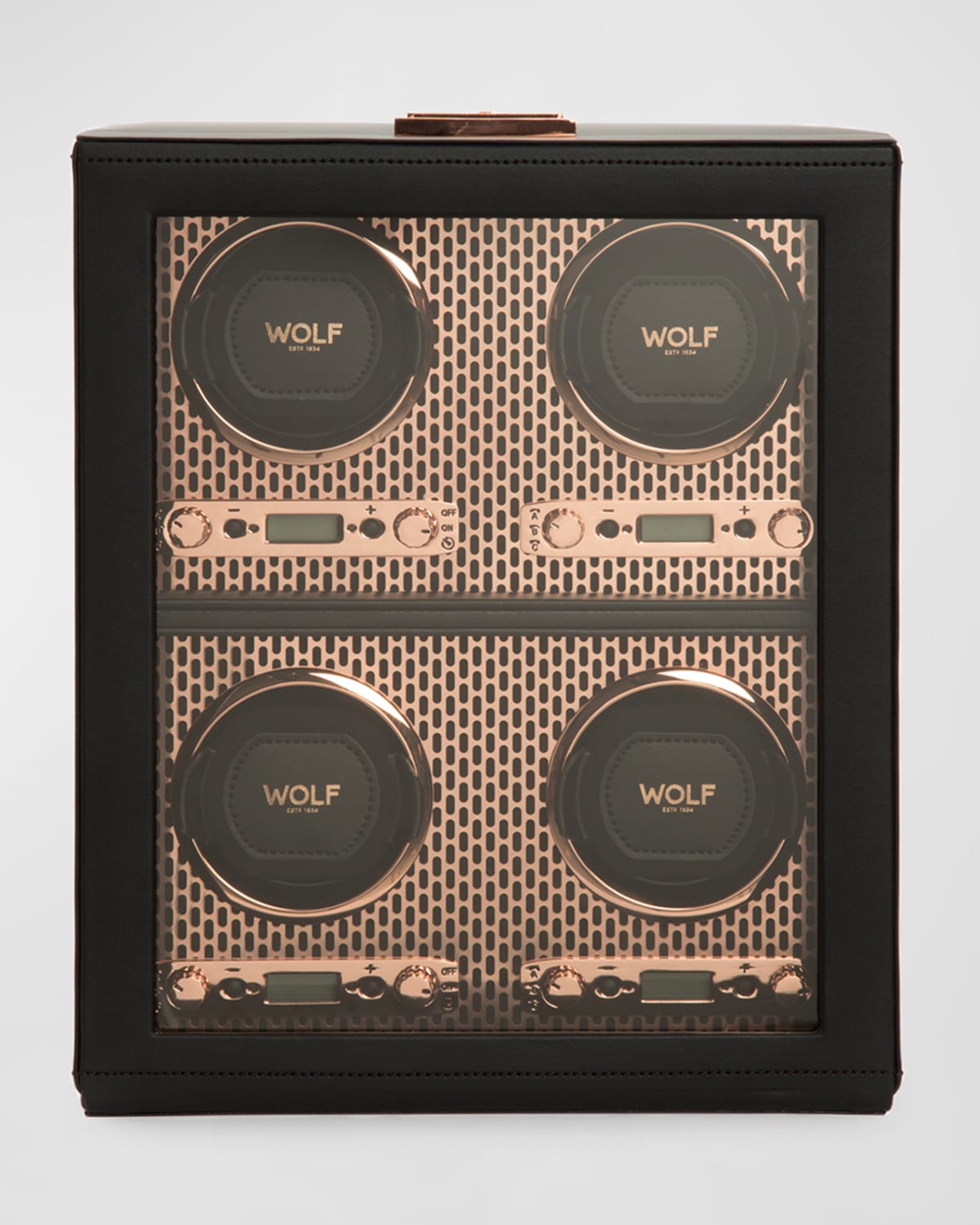 WOLF Axis Double Watch Winder with Storage | Neiman Marcus