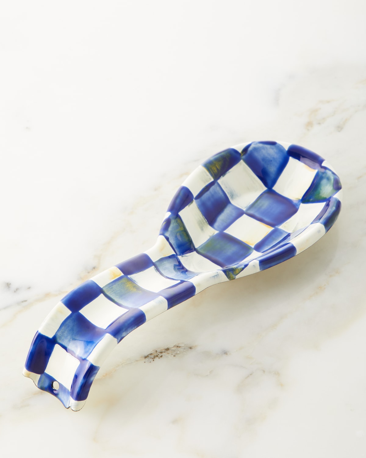 MacKenzie-Childs Courtly Check Spoon Rest | Neiman Marcus