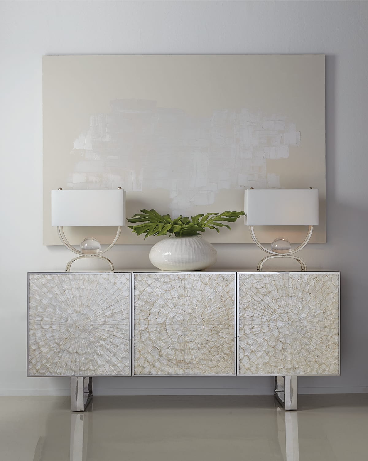 Hooker Furniture Capiz Shell Entertainment Console | Neiman Marcus