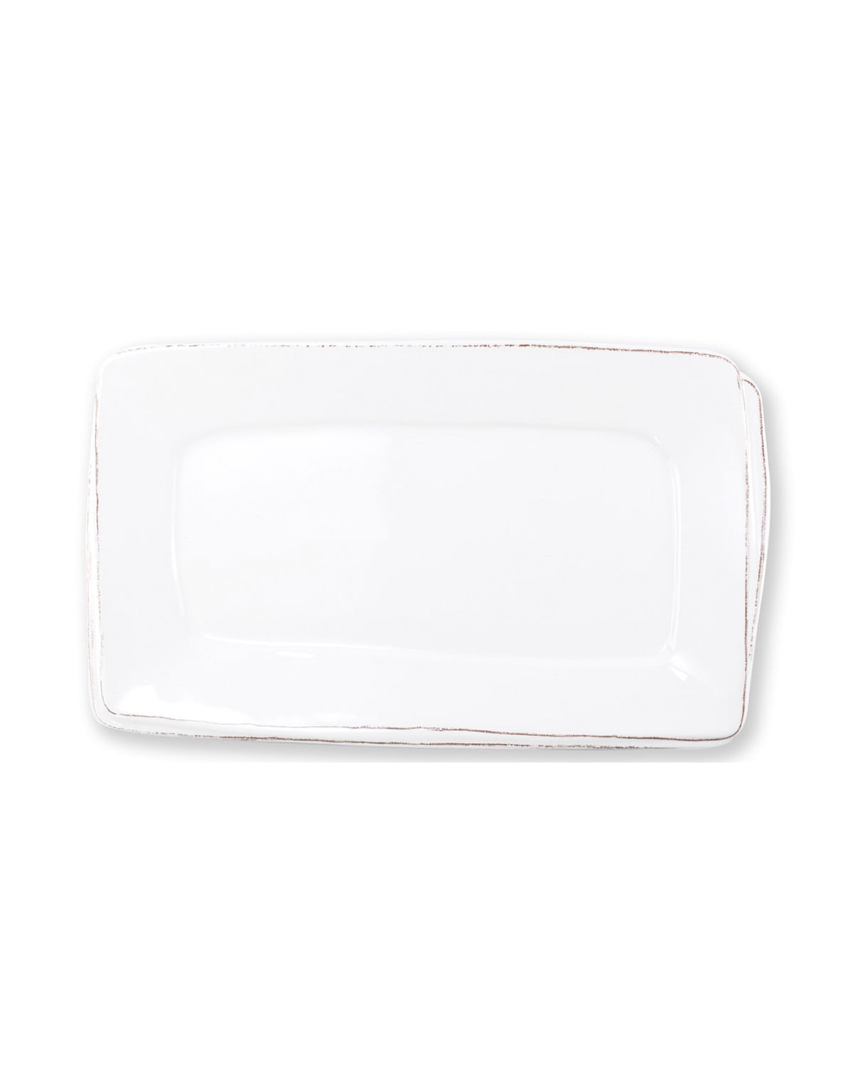 Vietri Lastra Rectangular Platter, White | Neiman Marcus