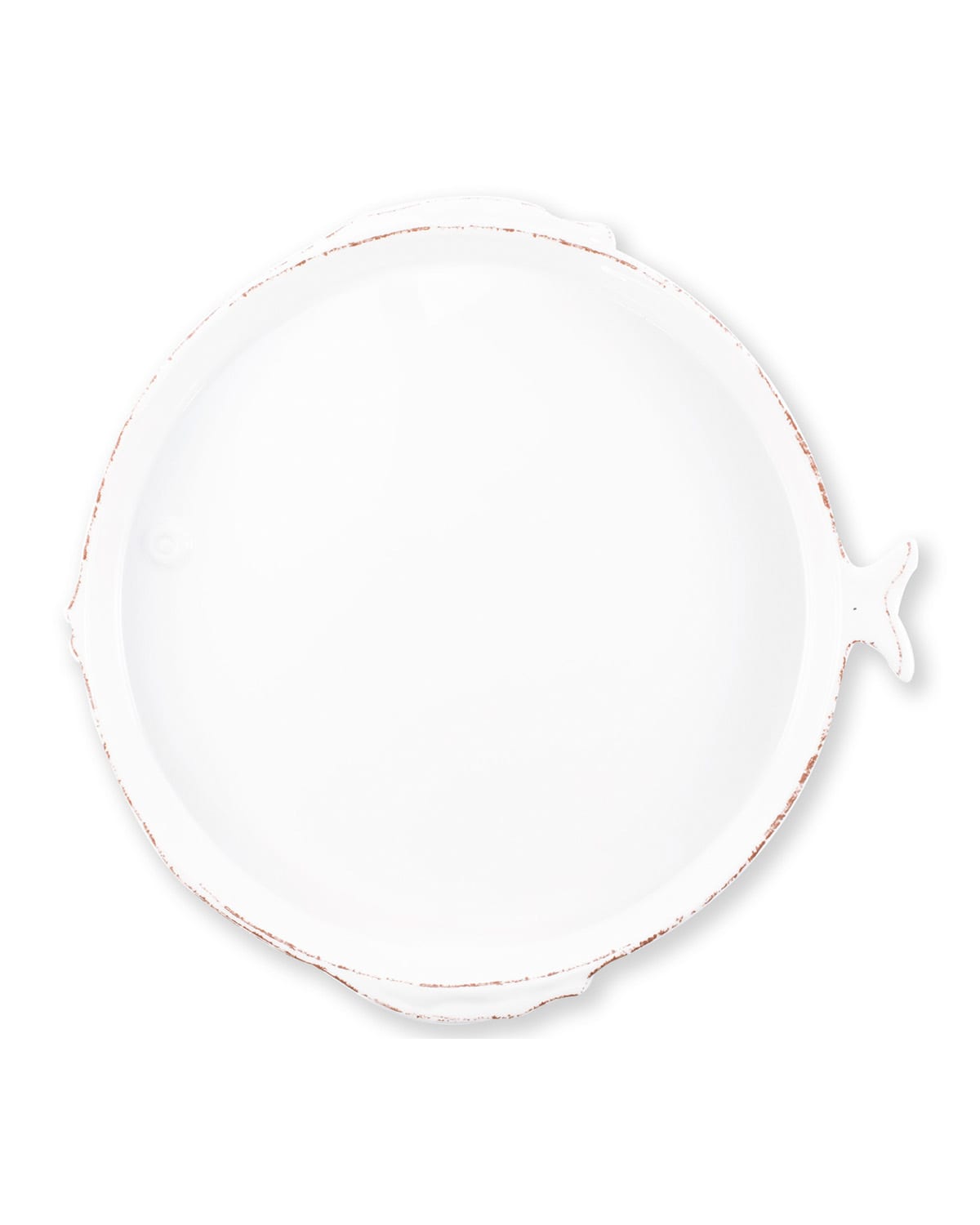 Vietri Melamine Lastra Fish Large Oval Platter, White | Neiman Marcus