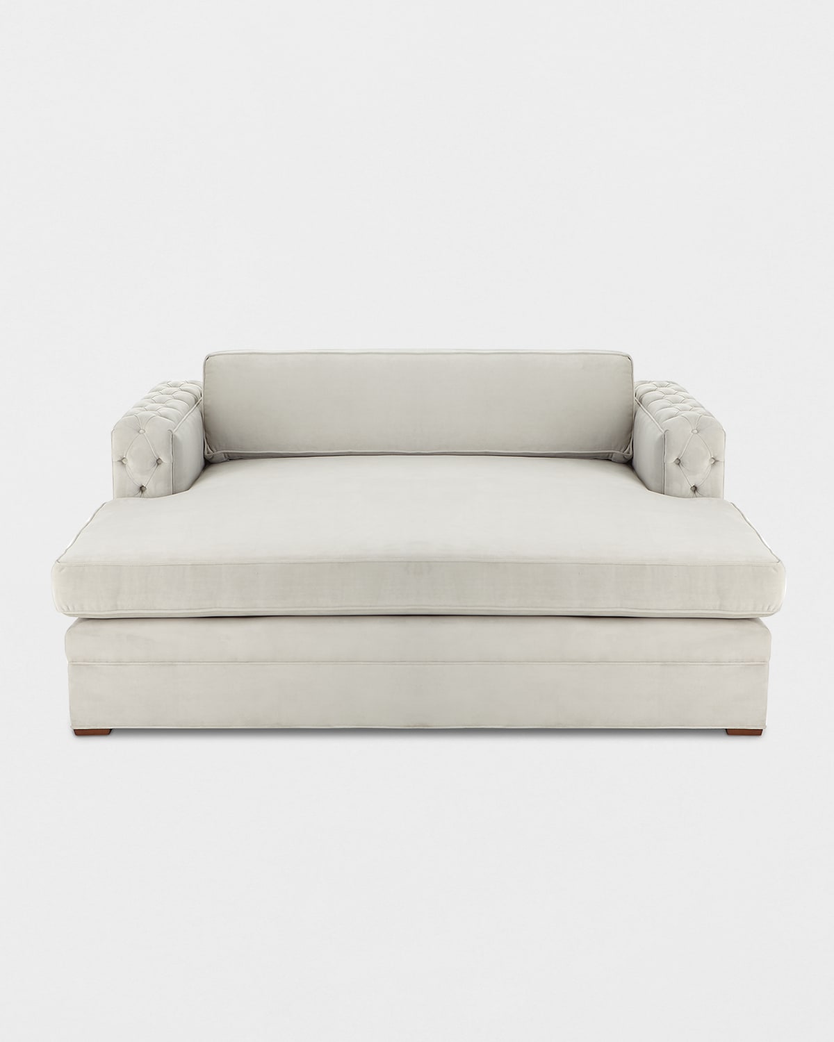 Haute House Salon Button-Tufted Chaise | Neiman Marcus