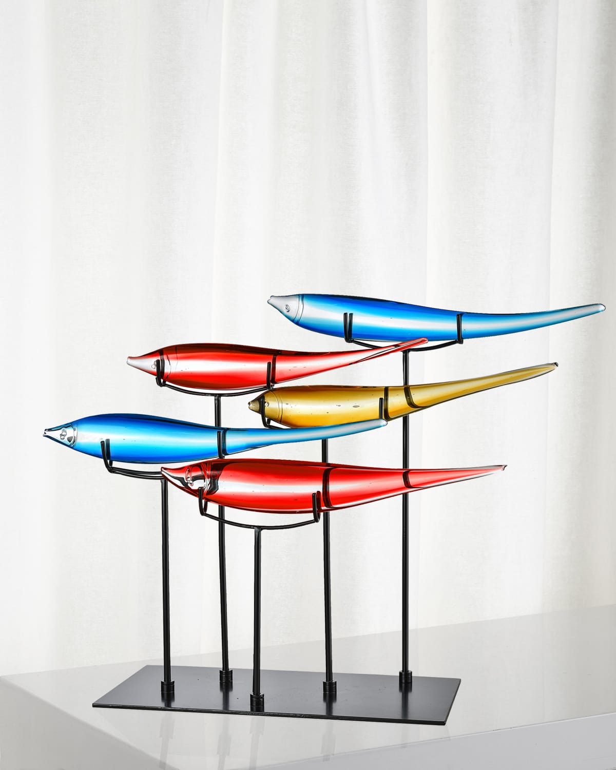 Dale Tiffany Decorative 10 Multicolor Fish Art Glass Figurine | Neiman ...