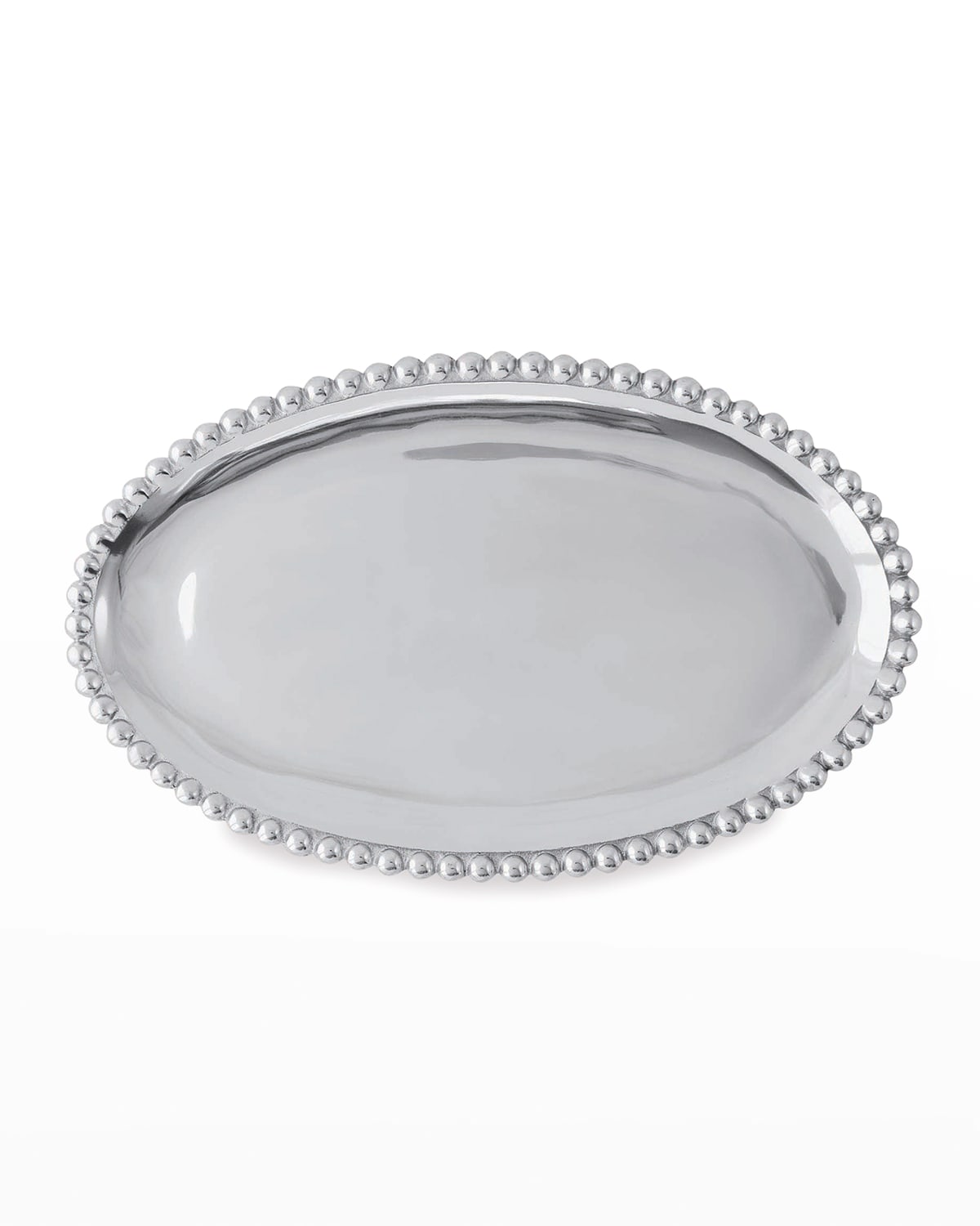 Mariposa Pearled Large Oval Platter | Neiman Marcus