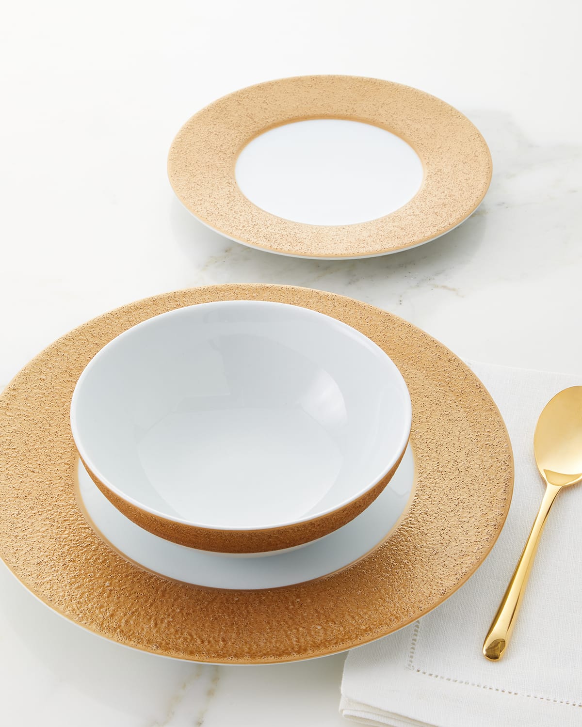 Neiman Marcus 12-Piece Crocodile Metallic Dinnerware Set | Neiman Marcus