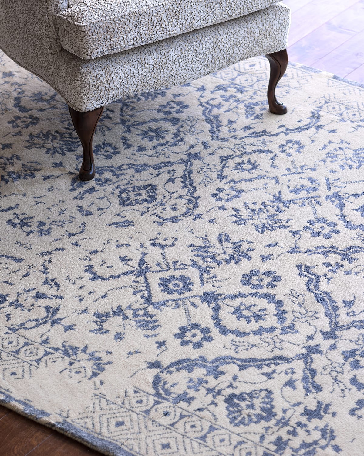 Lili Alessandra Lourdes Beige/Turquoise Rug, 8' x 10' | Neiman Marcus