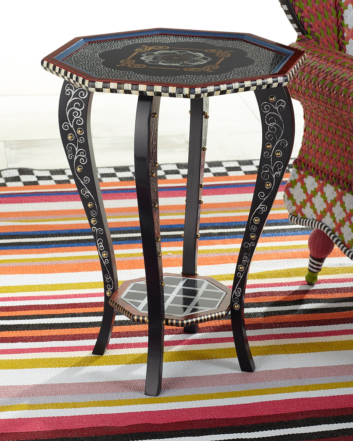 MacKenzie-Childs Paradise 3-Tier Table | Neiman Marcus