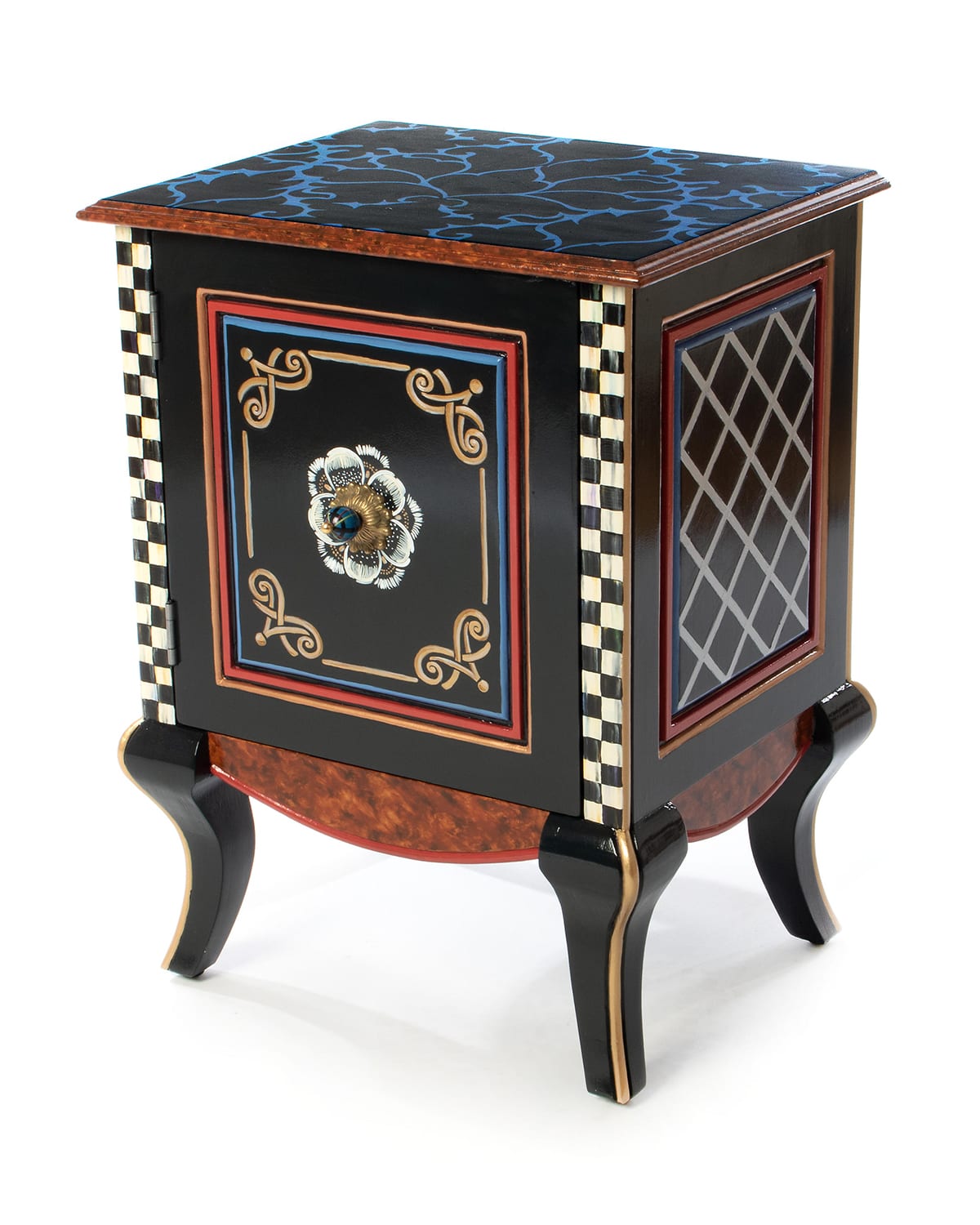 MacKenzie-Childs Bluetopia Ottoman | Neiman Marcus