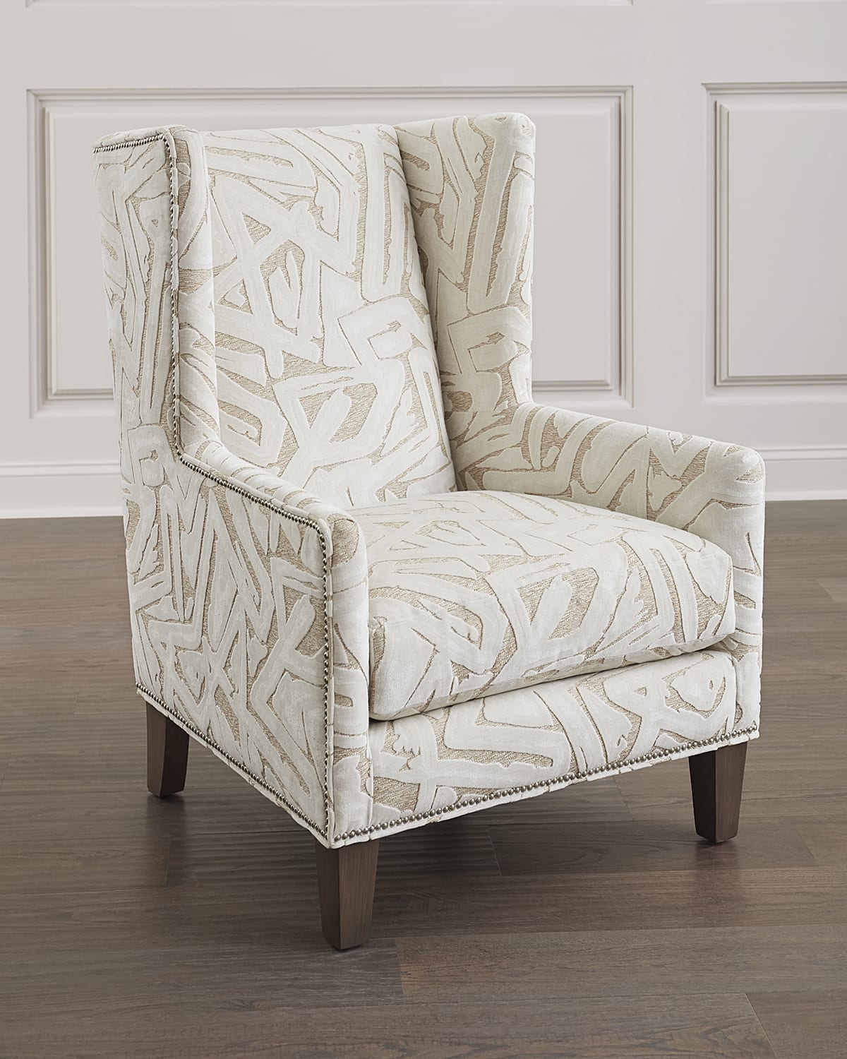Massoud Pantone Wing Chair | Neiman Marcus