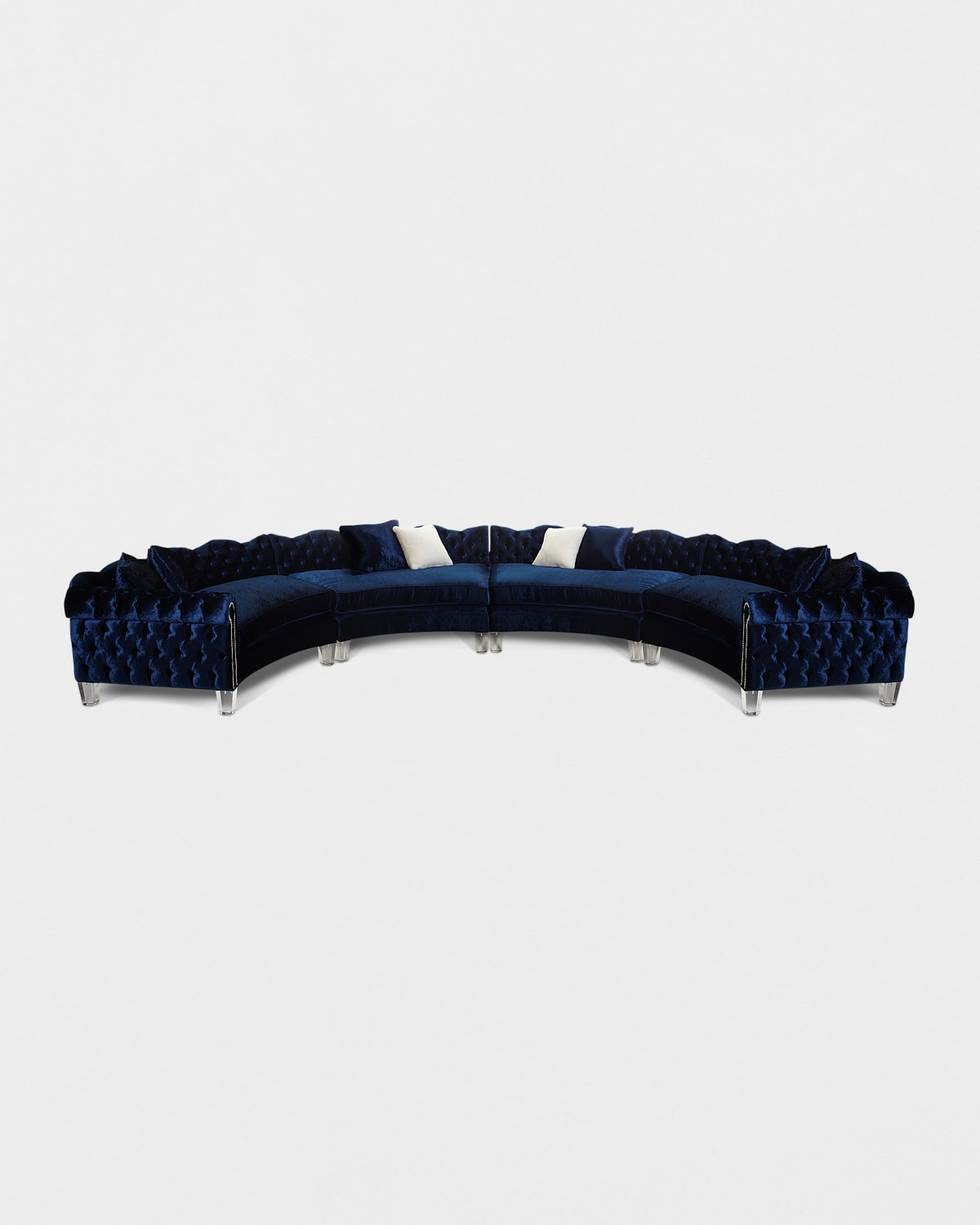 Haute House Abbey Velvet 2-Piece Sectional | Neiman Marcus